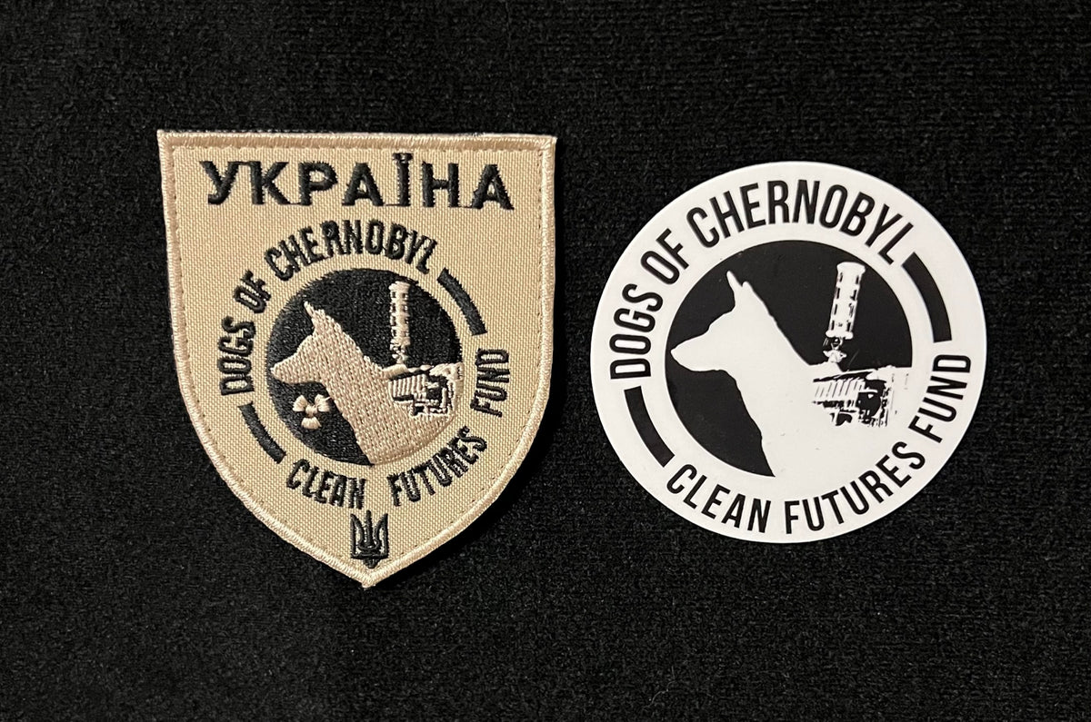 Dogs of Chernobyl Patch and Sticker Combo – Clean Futures Fund